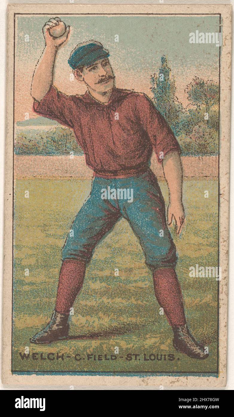 Vintage baseball player card artwork Stock Photo - Alamy