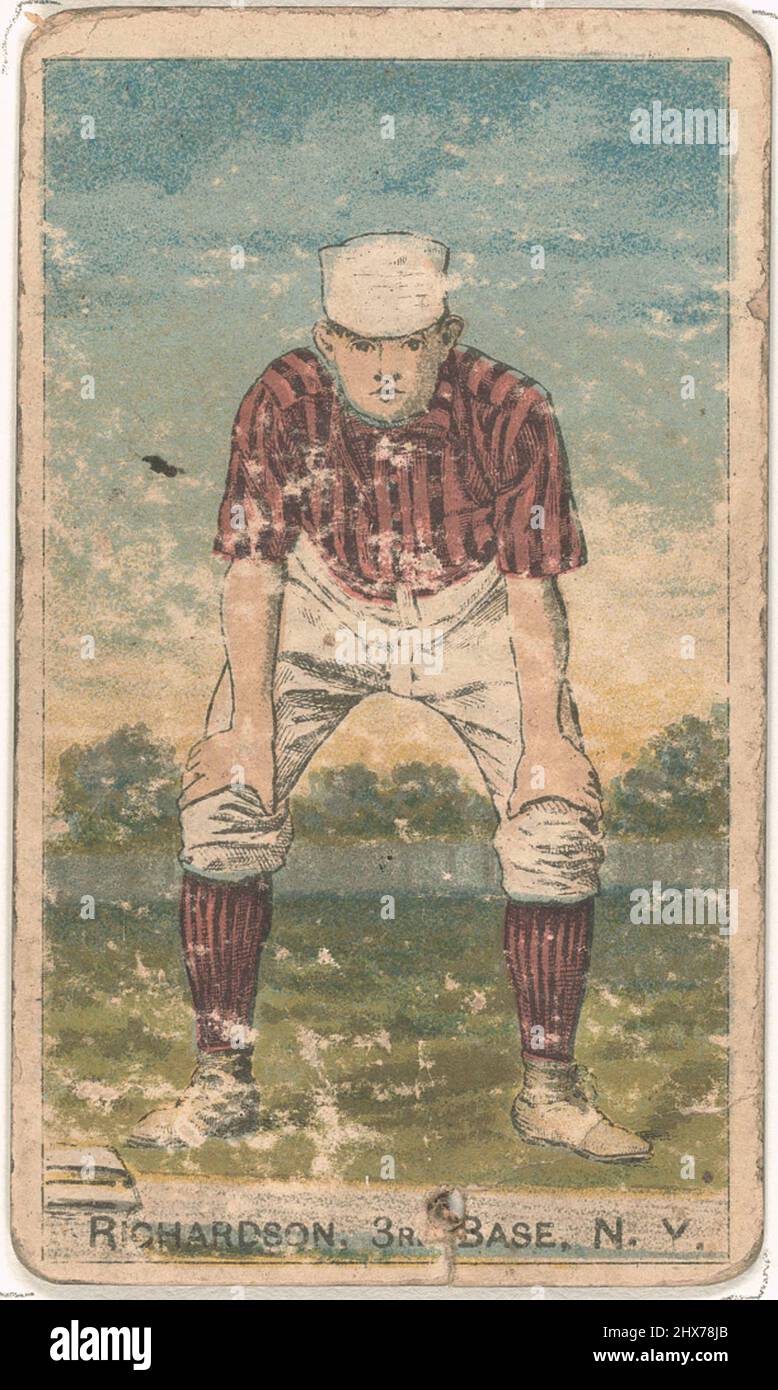 Vintage baseball player card artwork Stock Photo - Alamy