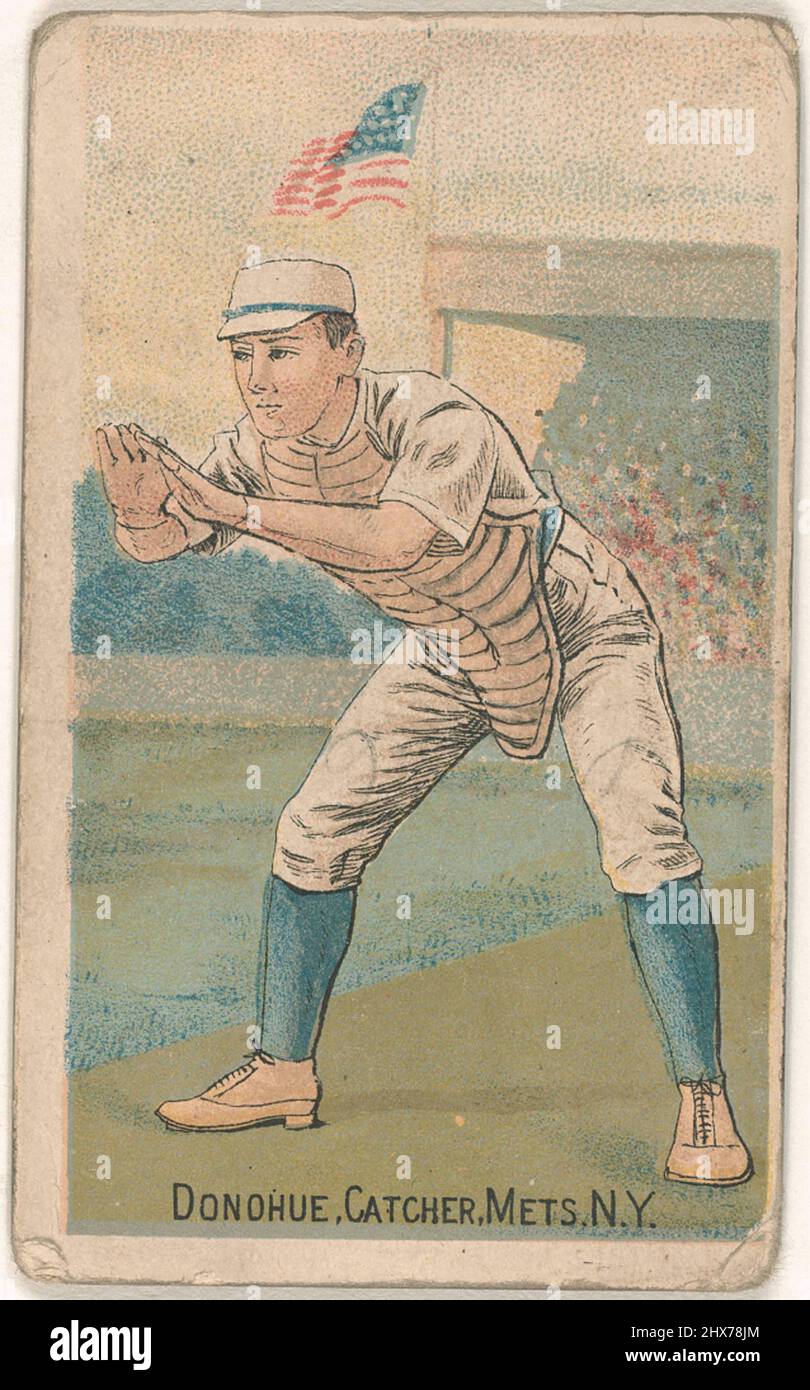 Vintage baseball player card artwork Stock Photo - Alamy