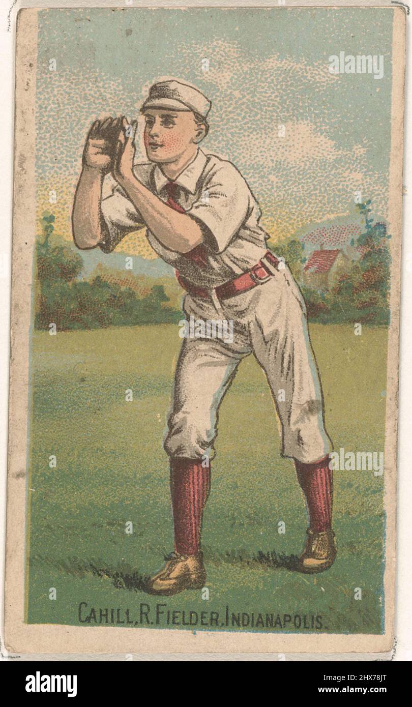 Vintage baseball player card artwork Stock Photo - Alamy