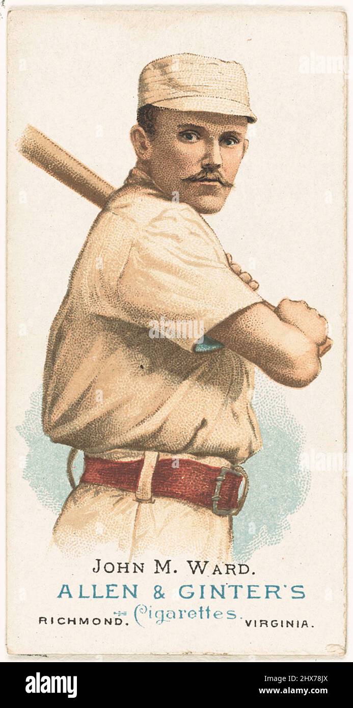 Vintage baseball player card artwork Stock Photo - Alamy