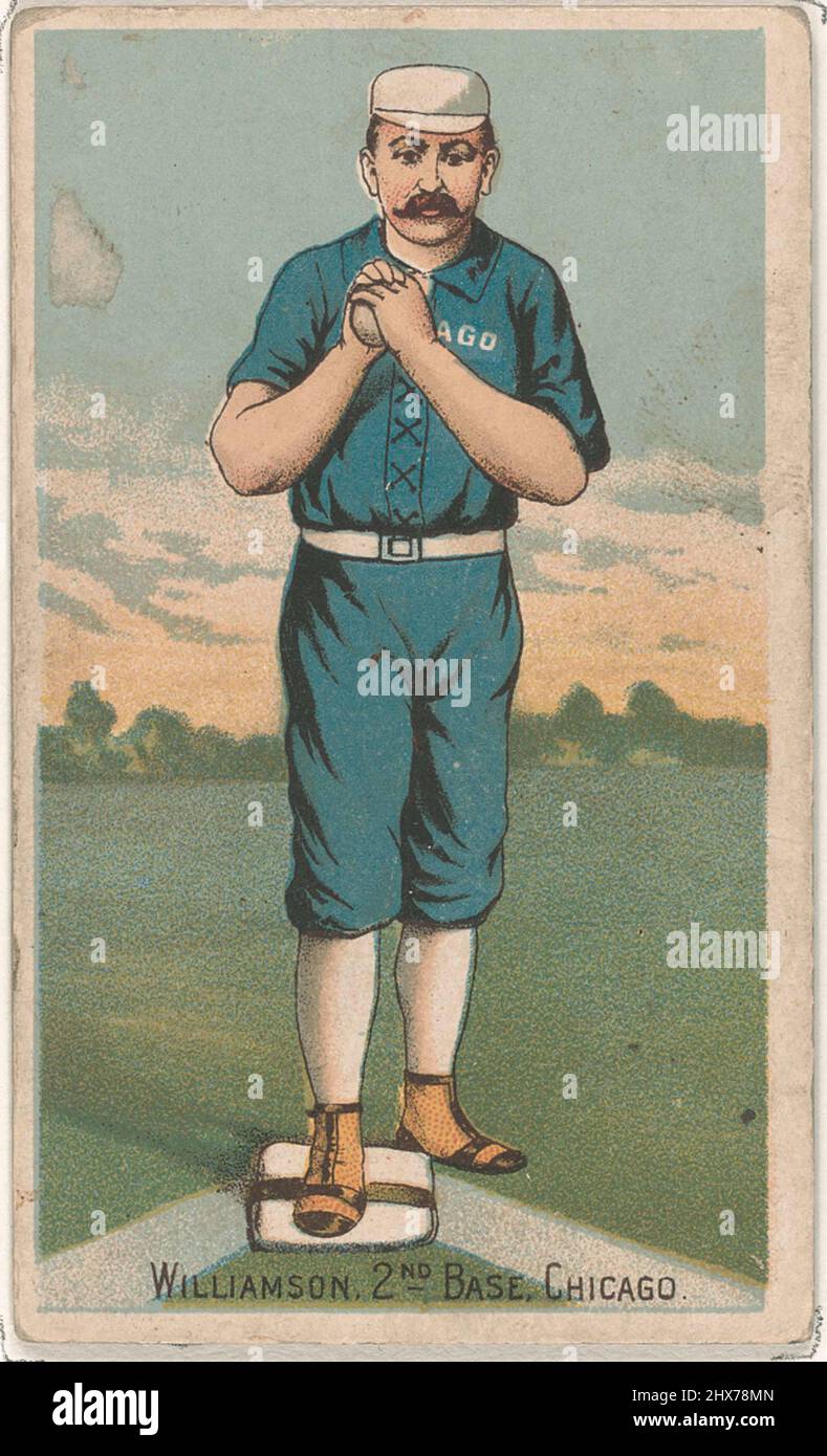 Vintage baseball player card artwork Stock Photo - Alamy