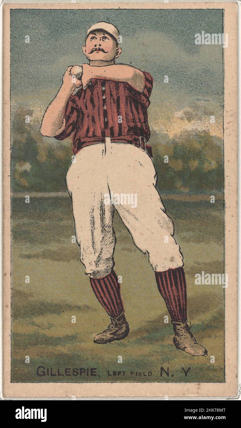 Vintage baseball player card artwork Stock Photo - Alamy