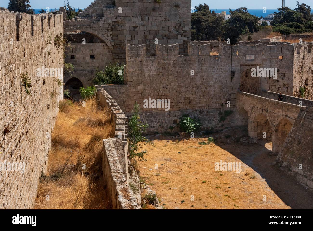 Rhodes ancient fort hi-res stock photography and images - Alamy