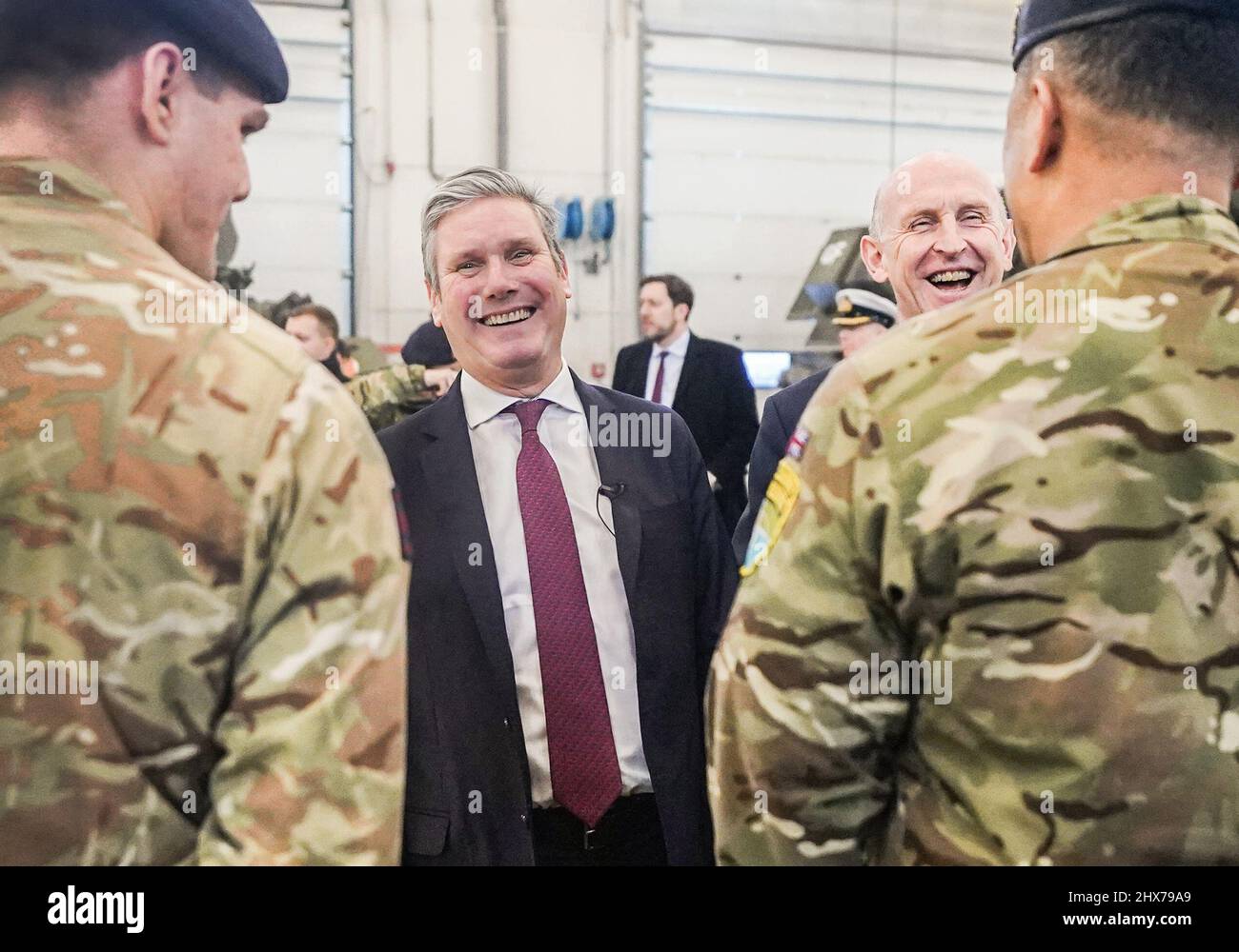 Labour leader Sir Keir Starmer and shadow defence secretary John Healey ...