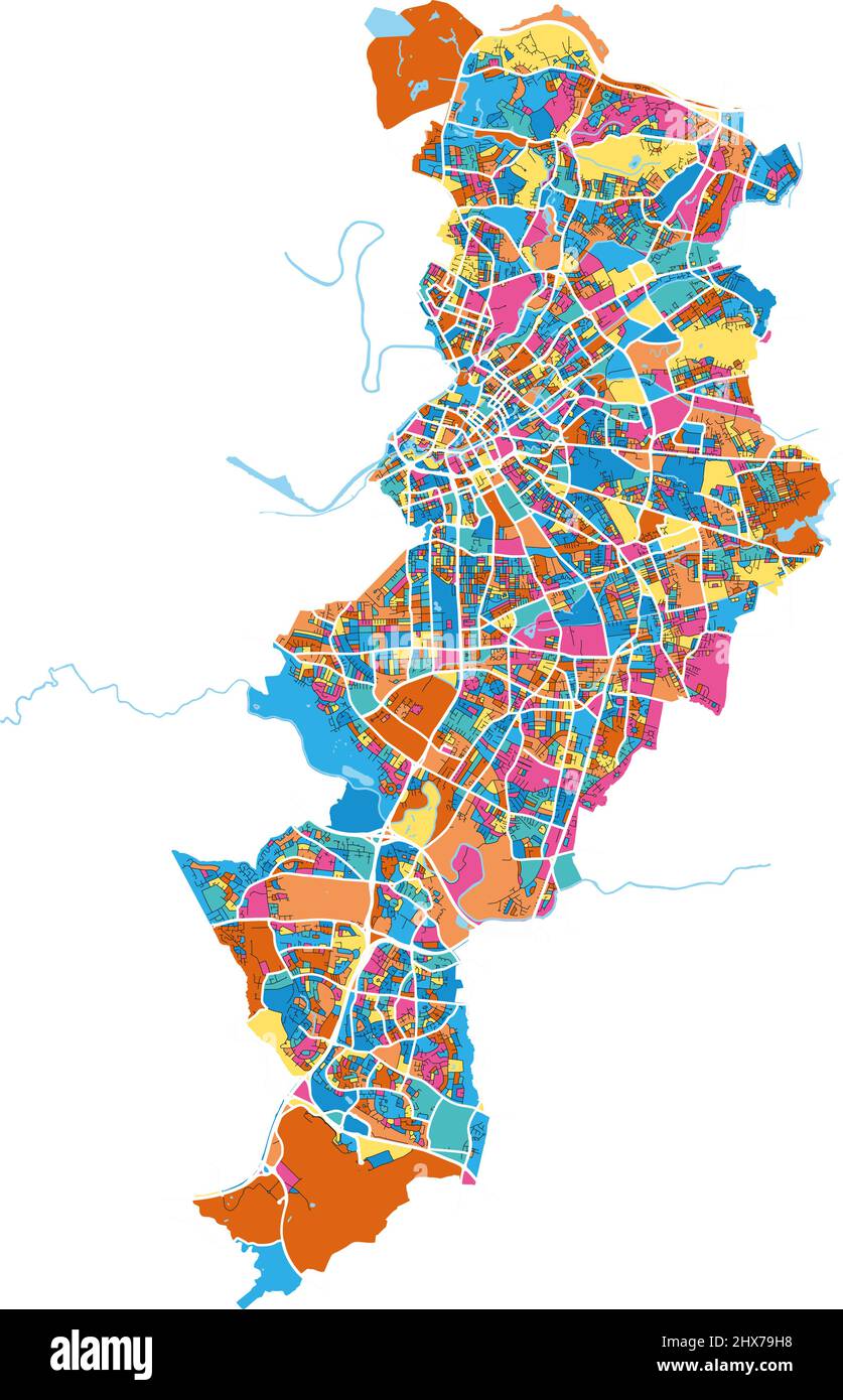 Manchester map hi-res stock photography and images - Alamy