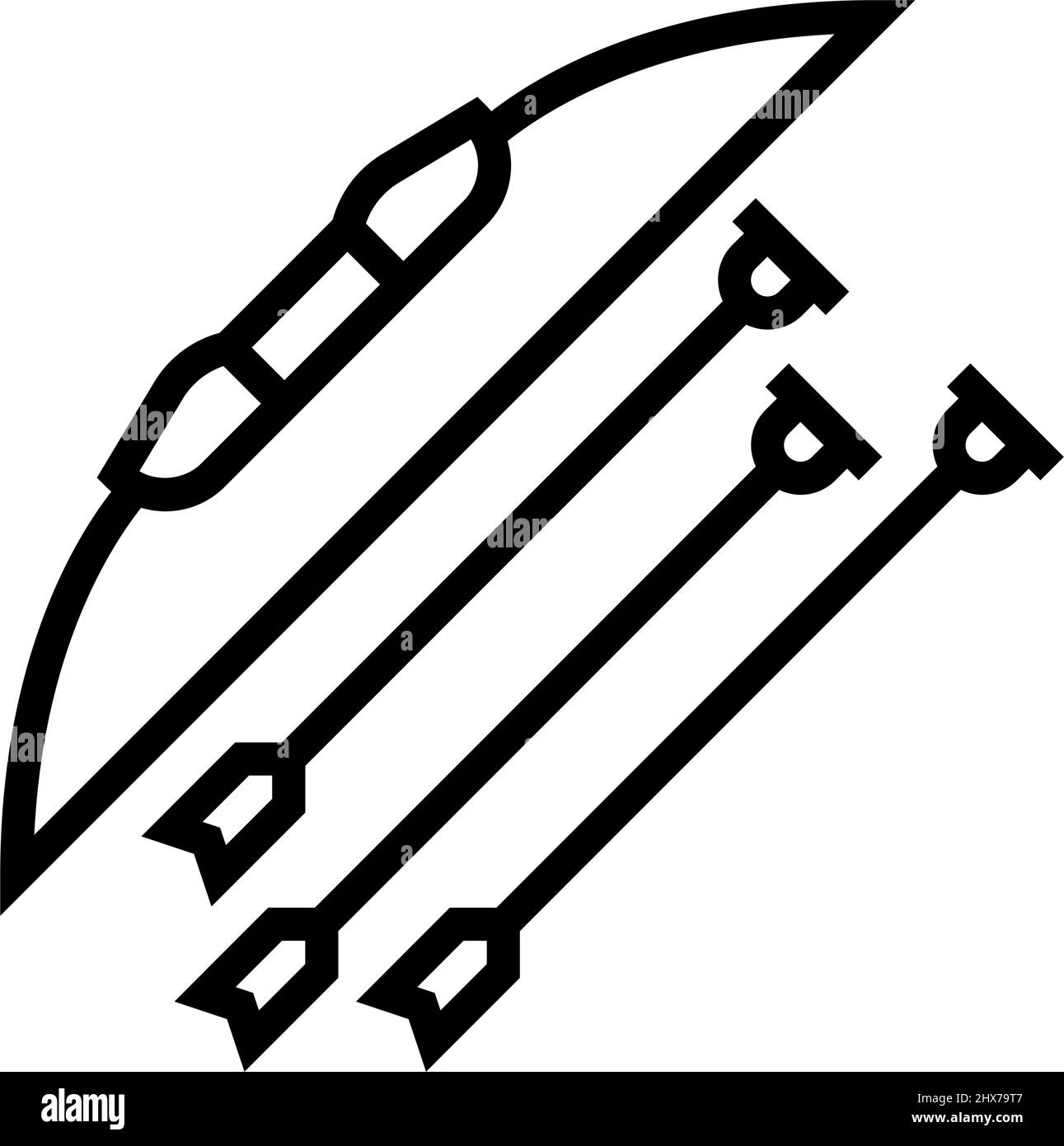 bow toy line icon vector illustration Stock Vector Image & Art - Alamy