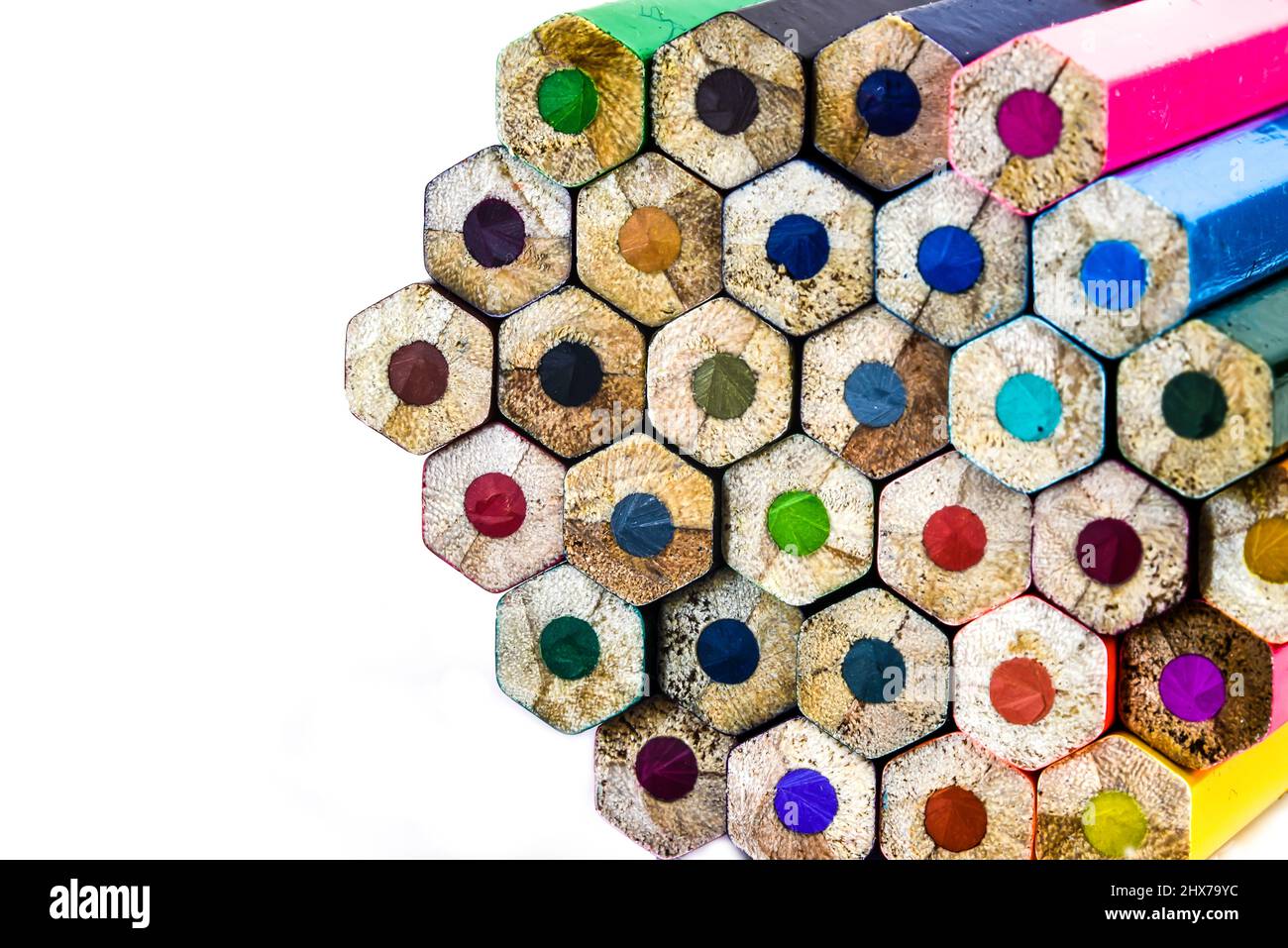 The Netherlands, February 2022. Color pencils on a white background ...