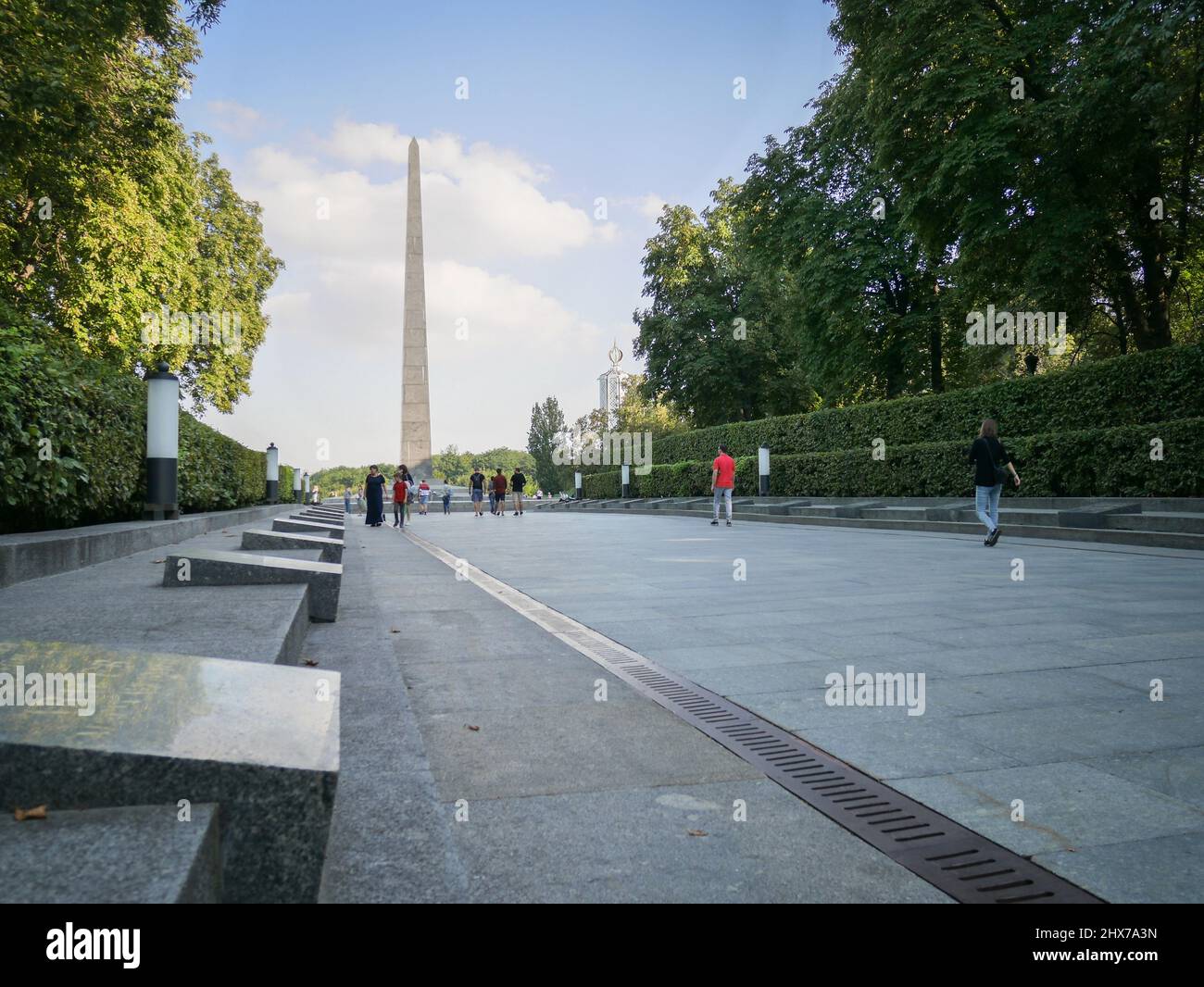 Park with Holodomor memorial in Kiev, Ukraine Stock Photo - Alamy