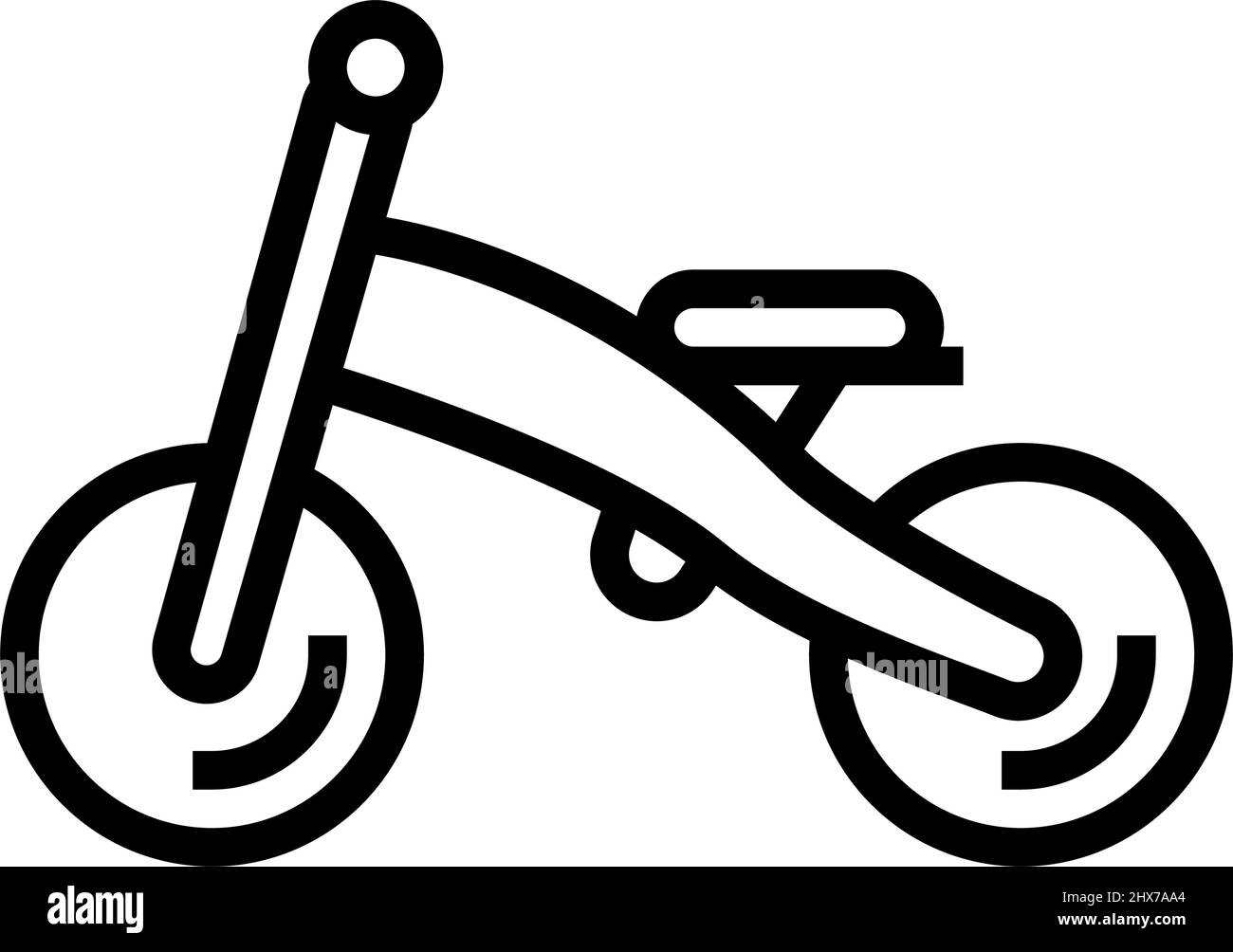 bike wooden line icon vector illustration Stock Vector Image & Art - Alamy