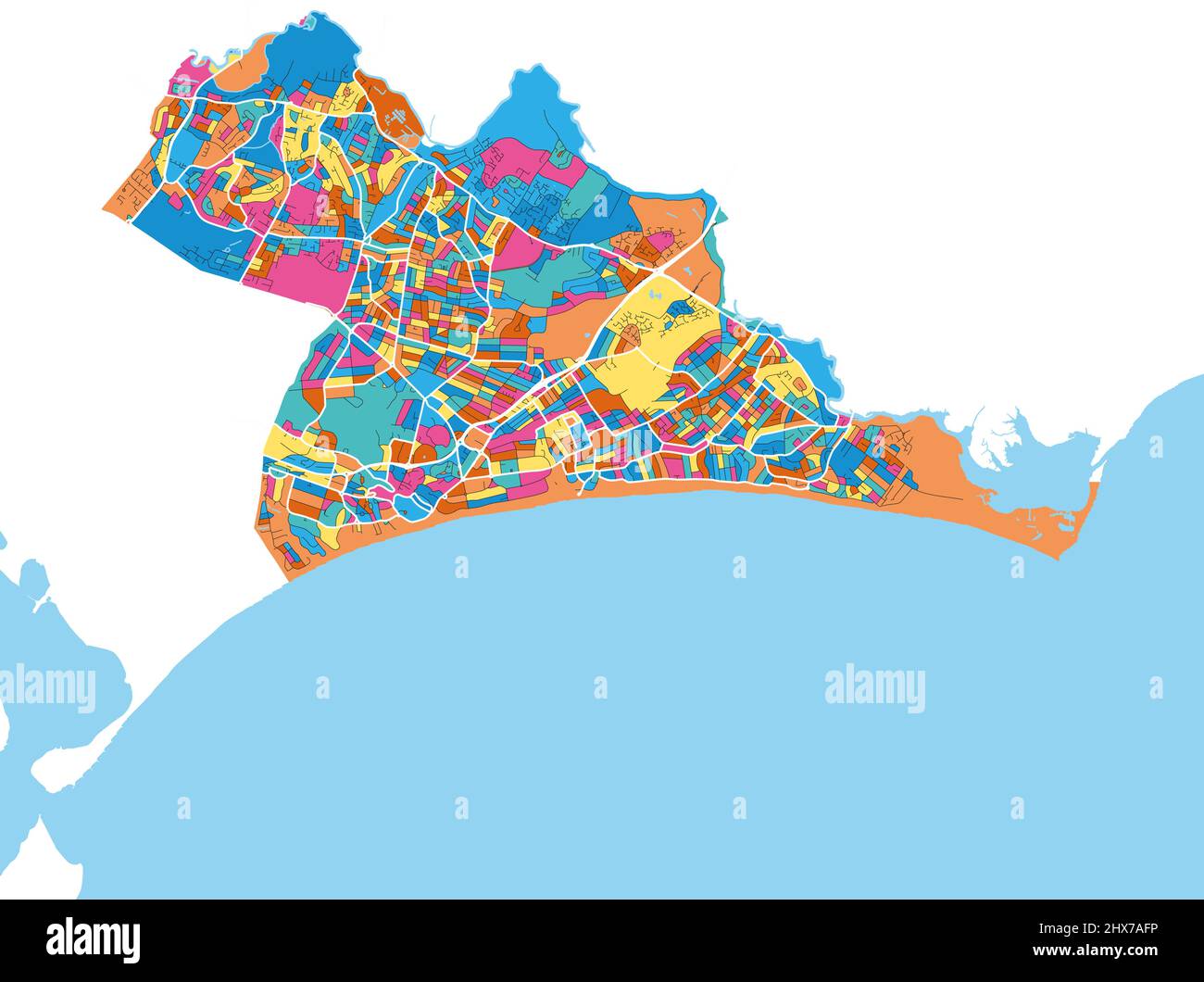 Bournemouth, South West England, England colorful high resolution ...