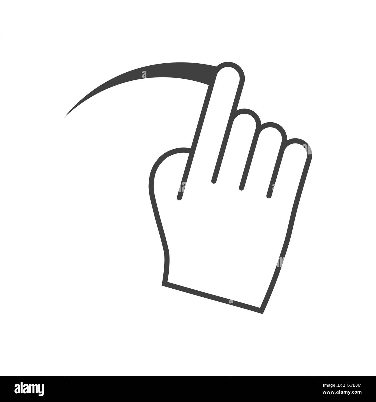 Hand gesture icon design template vector isolated Stock Vector Image ...