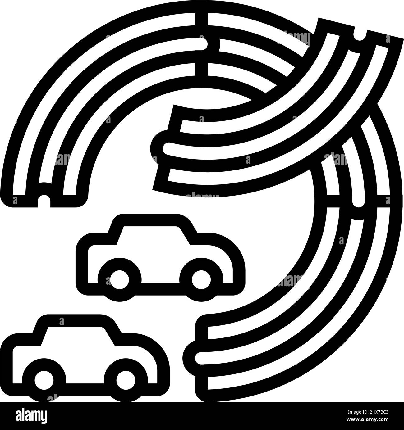 track wooden line icon vector illustration Stock Vector Image & Art - Alamy