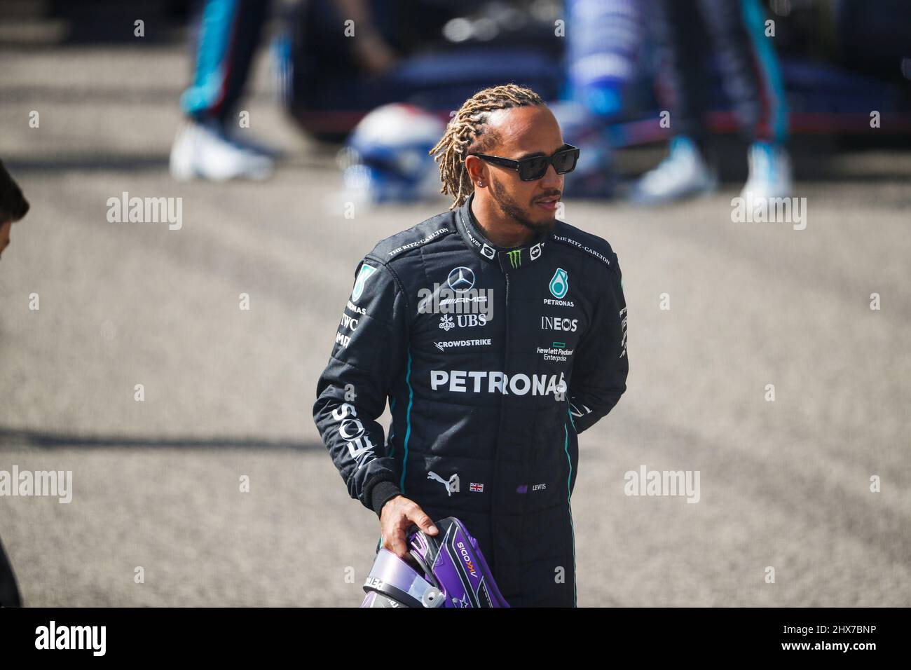 HAMILTON Lewis (gbr), Mercedes AMG F1 Team W13, portrait during the ...