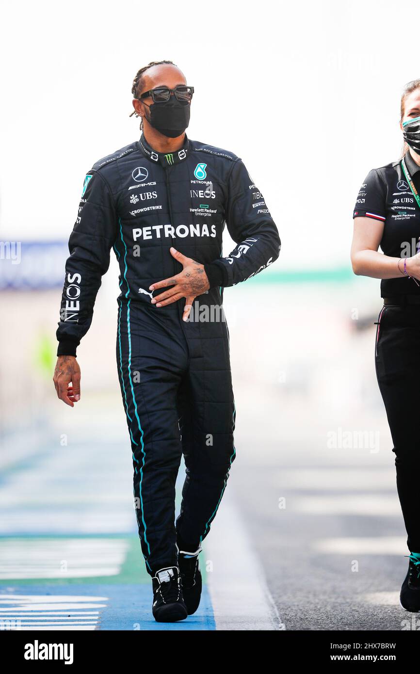 HAMILTON Lewis (gbr), Mercedes AMG F1 Team W13, portrait during the ...