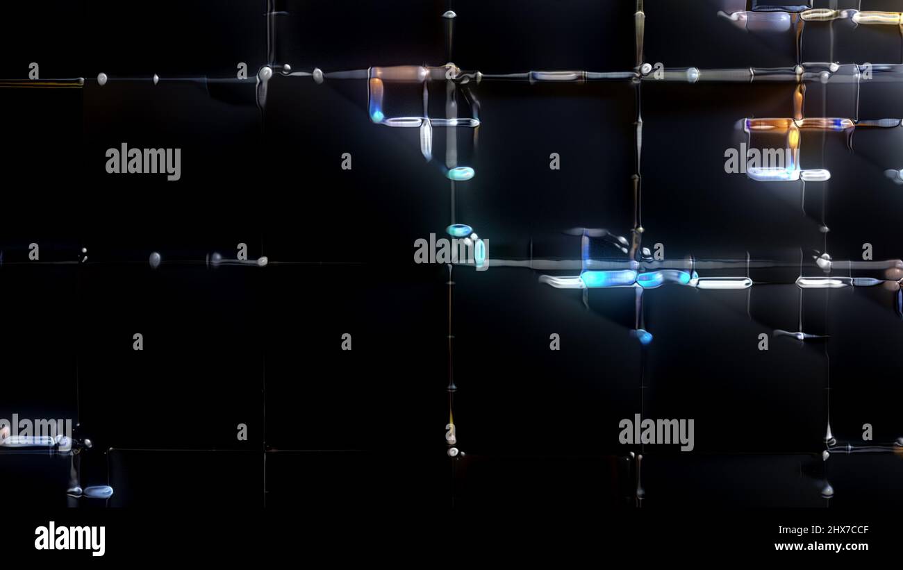 Glow glass elements. Computer generated 3d render Stock Photo - Alamy