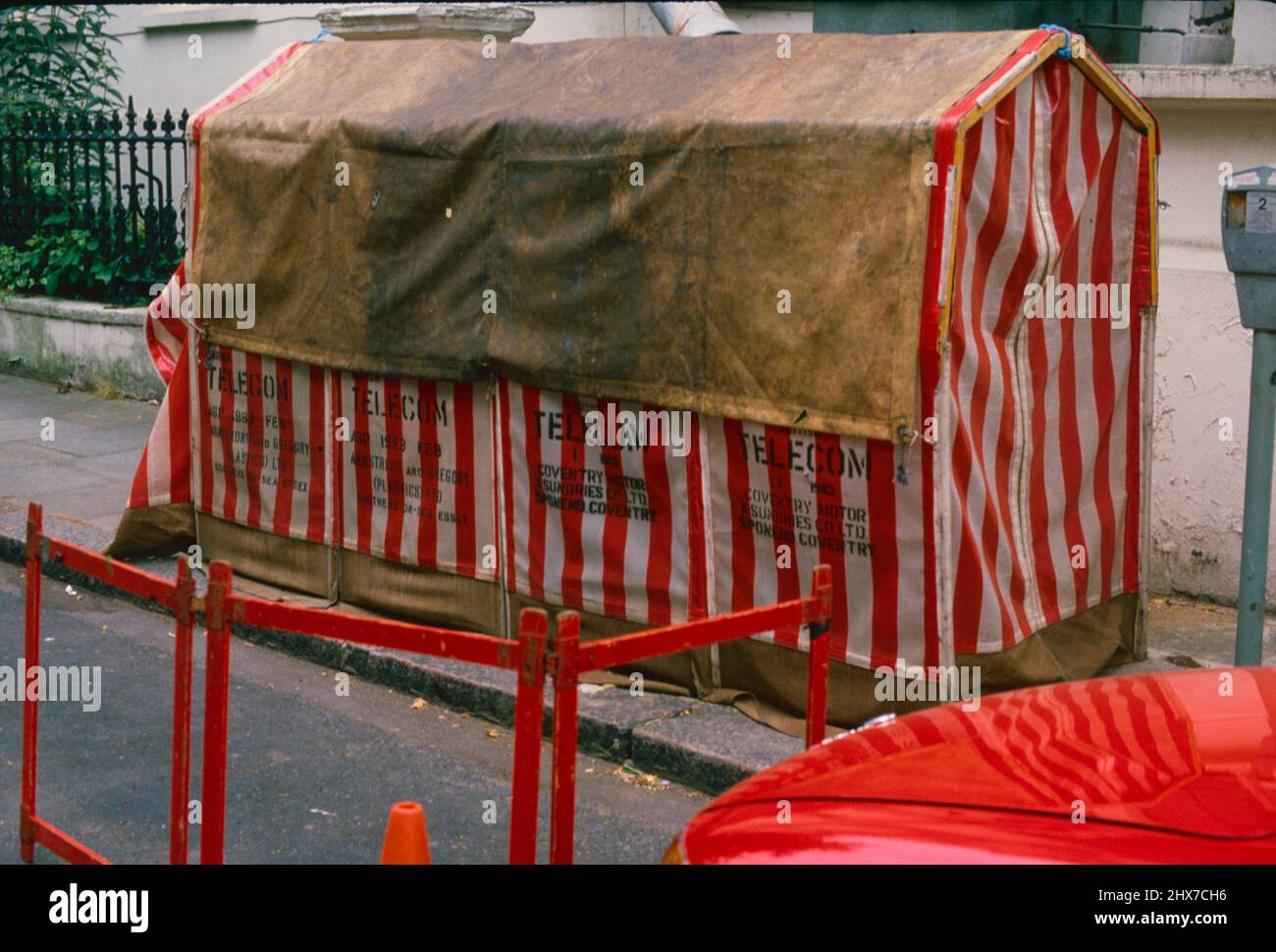 BT Repair tent, London Stock Photo - Alamy