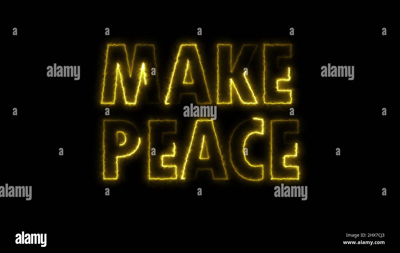 Make peace. Computer generated 3d render Stock Photo - Alamy