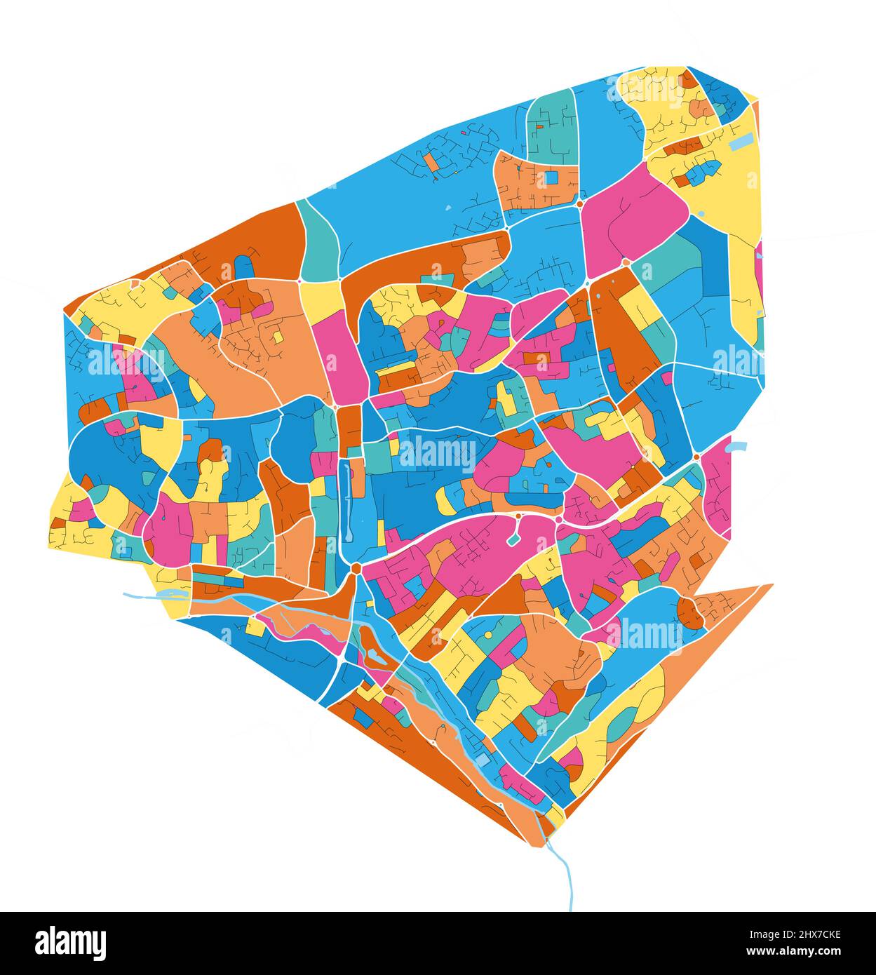 East england map hi-res stock photography and images - Alamy