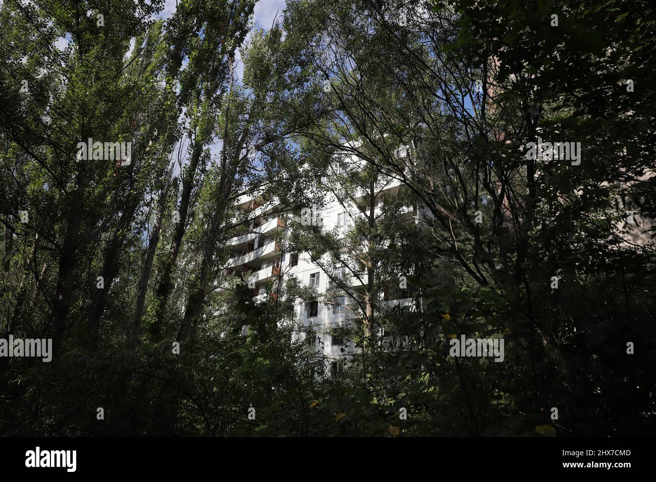 Building in Pripyat Town, Chernobyl Exclusion Zone, Chernobyl, Ukraine ...