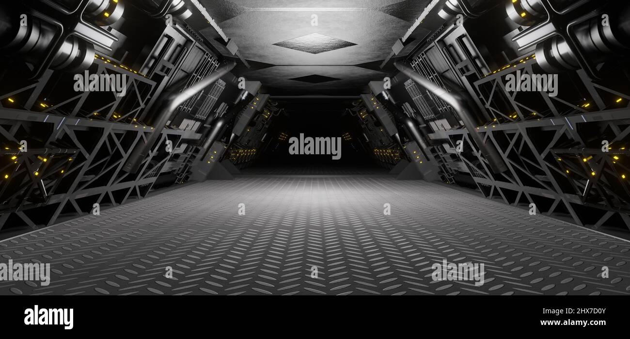 Futuristic Metaverse Empty Showroom Metaverse World Purple Colors Sci ...