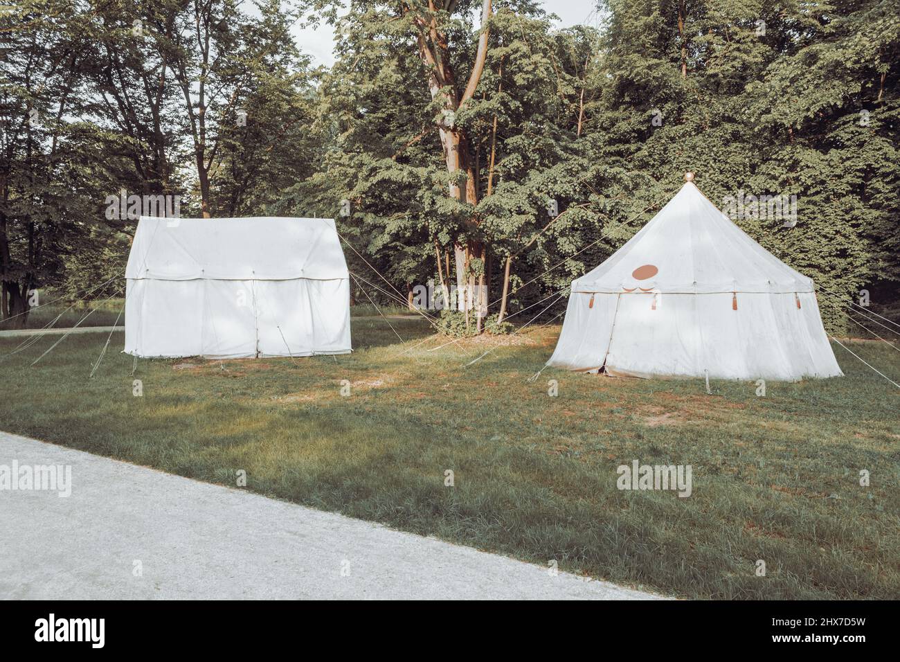 Confederate flag tent hi-res stock photography and images - Alamy