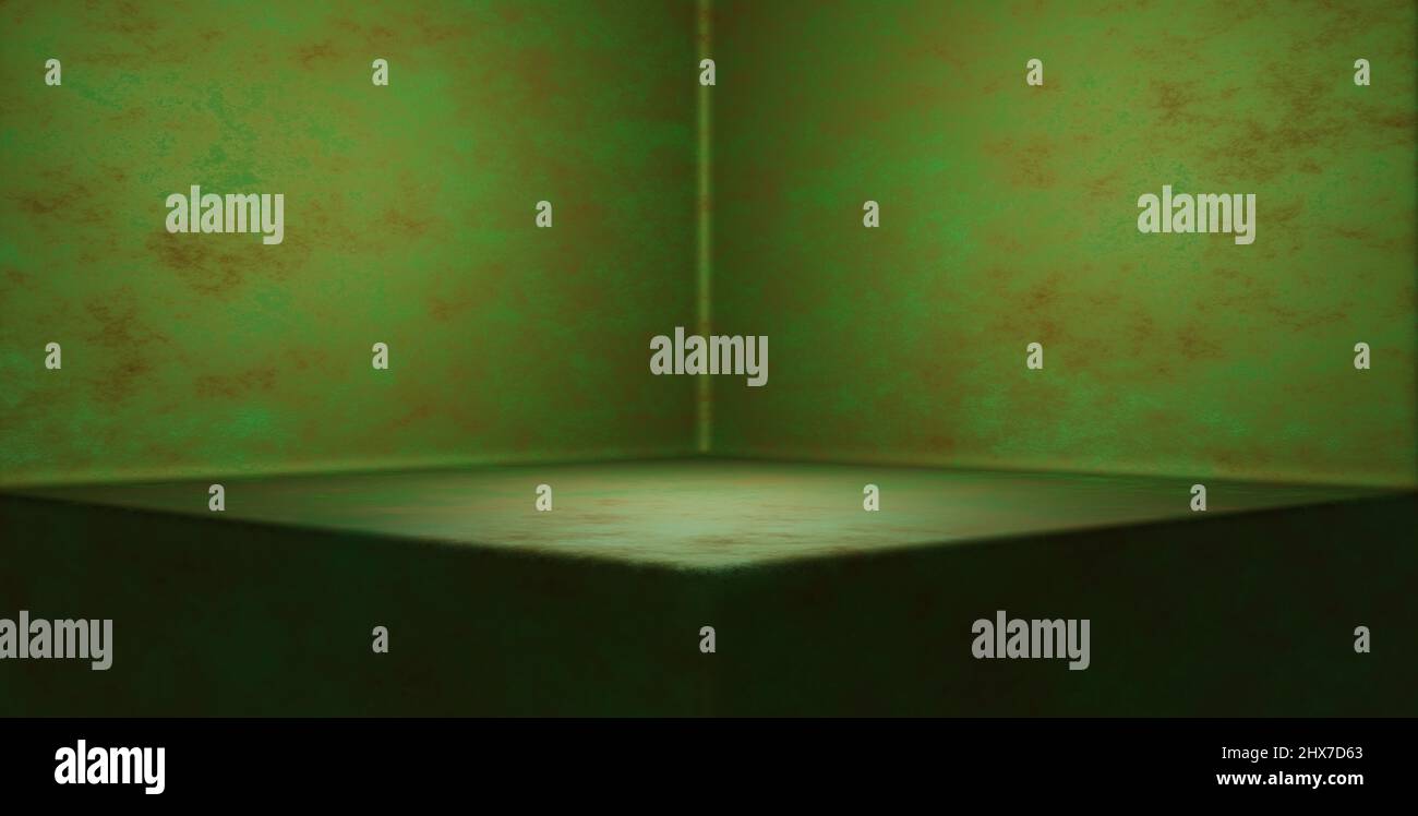 Cool Cement Platform Stage Display Minimal Light Lime Green Grungy ...