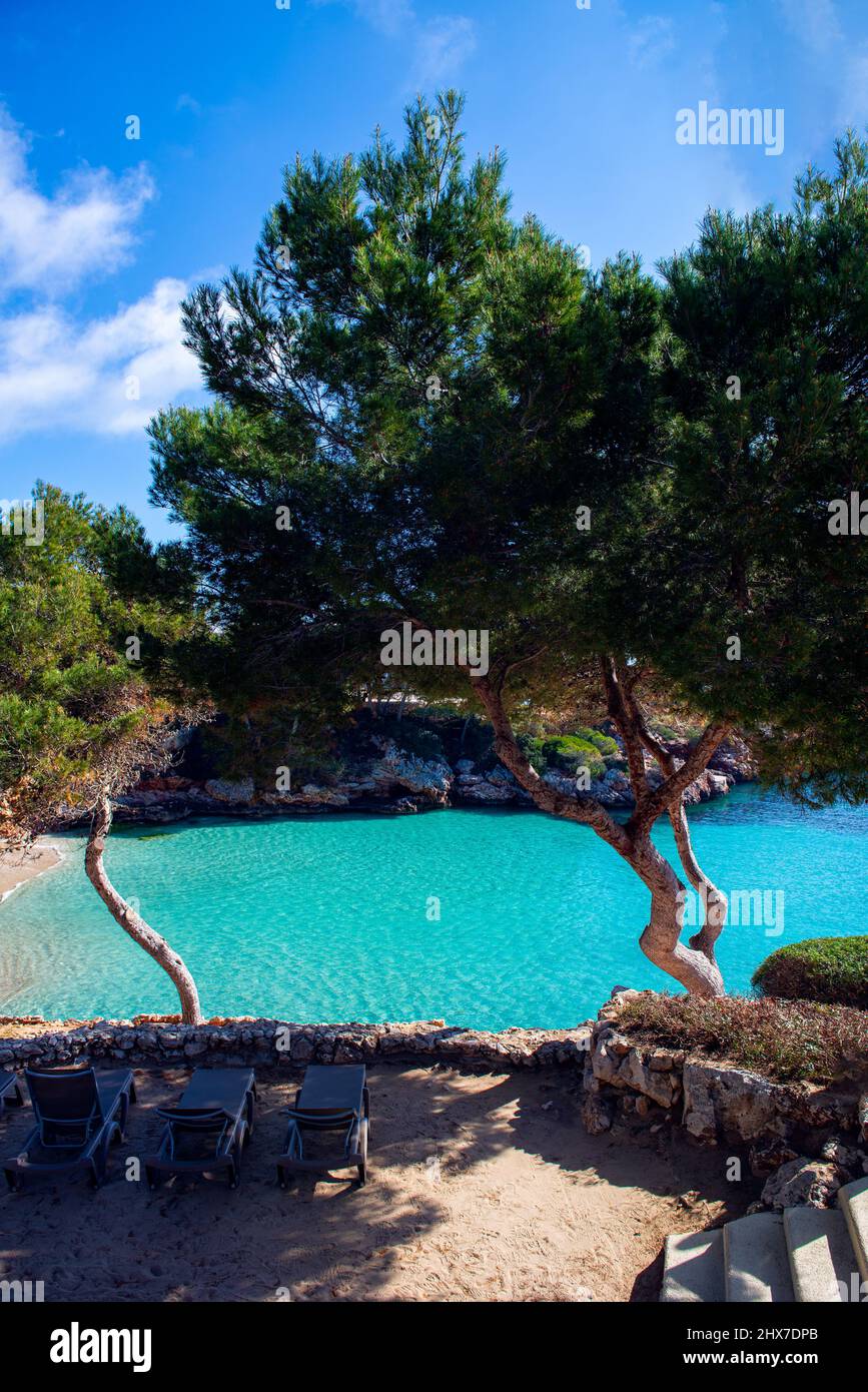 Beach with azure waters on Palma Stock Photo - Alamy