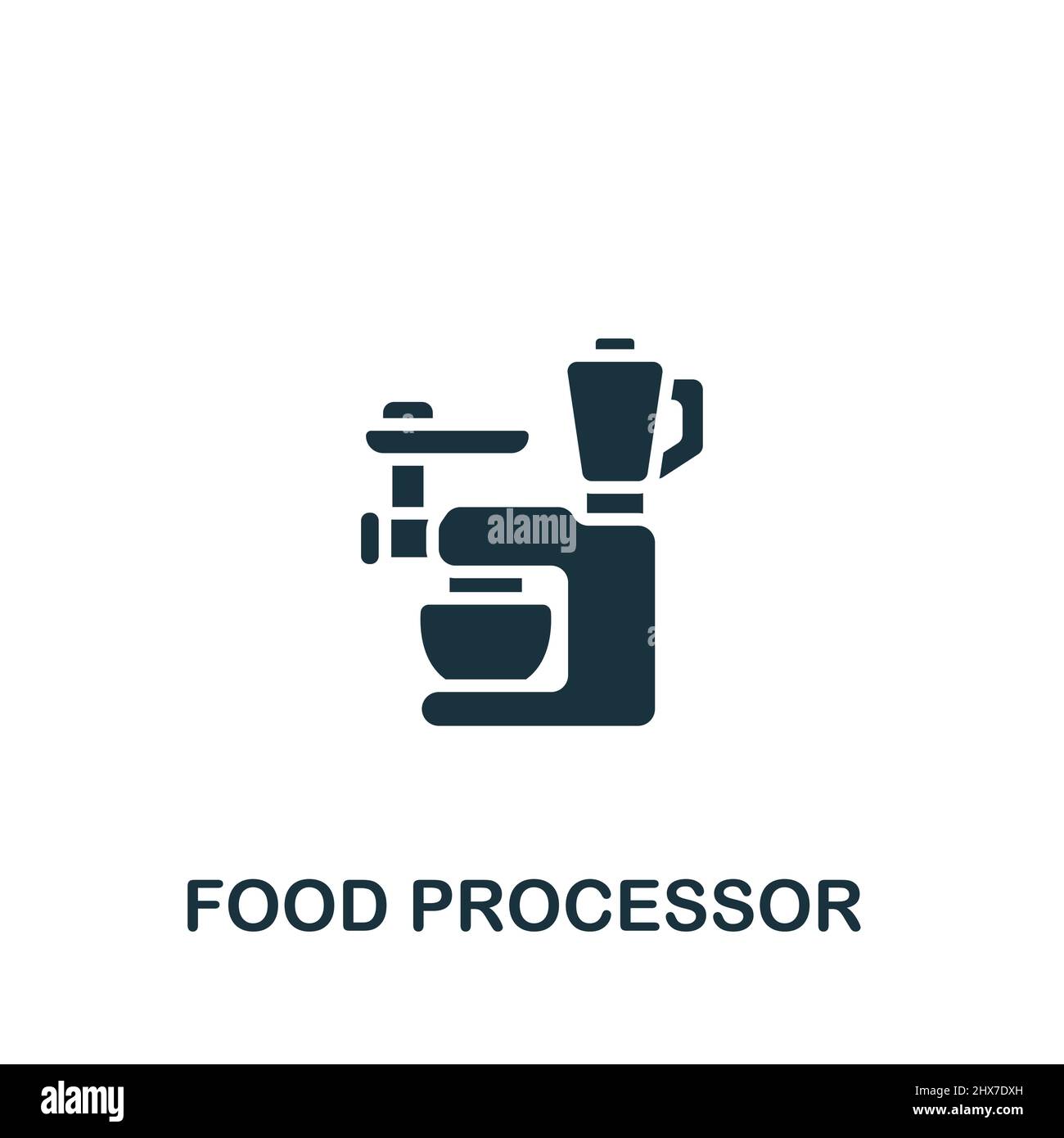 Food Processor icon. Monochrome simple icon for templates, web design ...