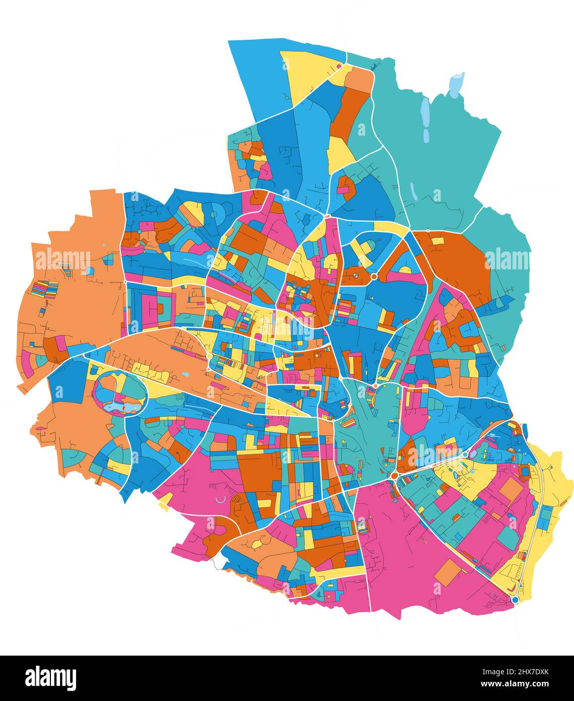 Map of crewe Stock Vector Images - Alamy