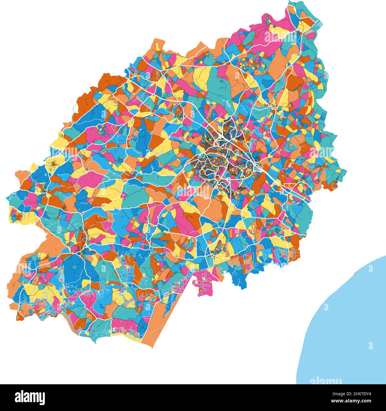 Map of ashford Stock Vector Images - Alamy