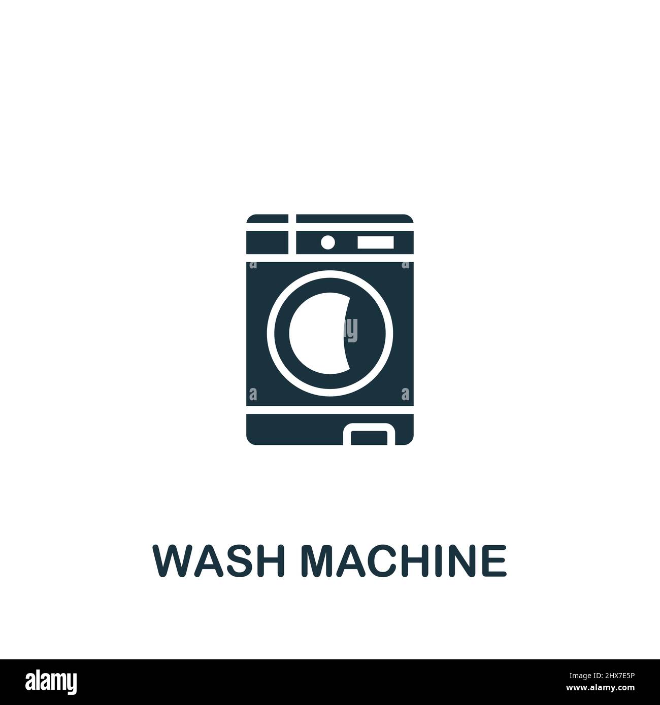 Wash Machine icon. Monochrome simple icon for templates, web design and ...