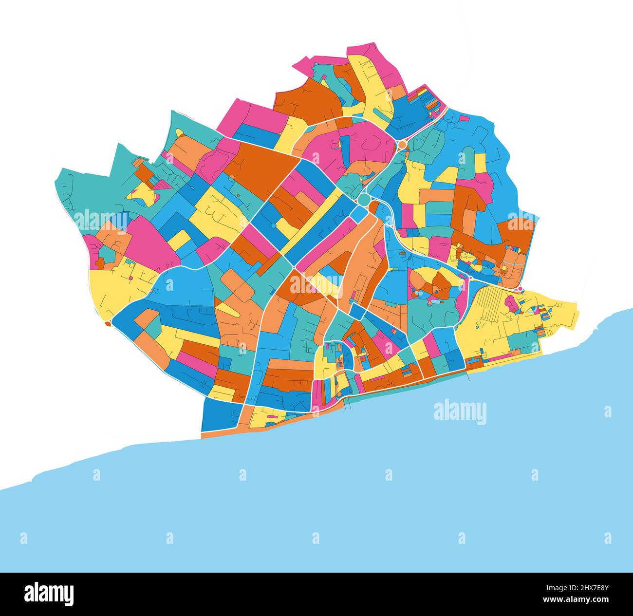 Bognor regis map Stock Vector Images - Alamy