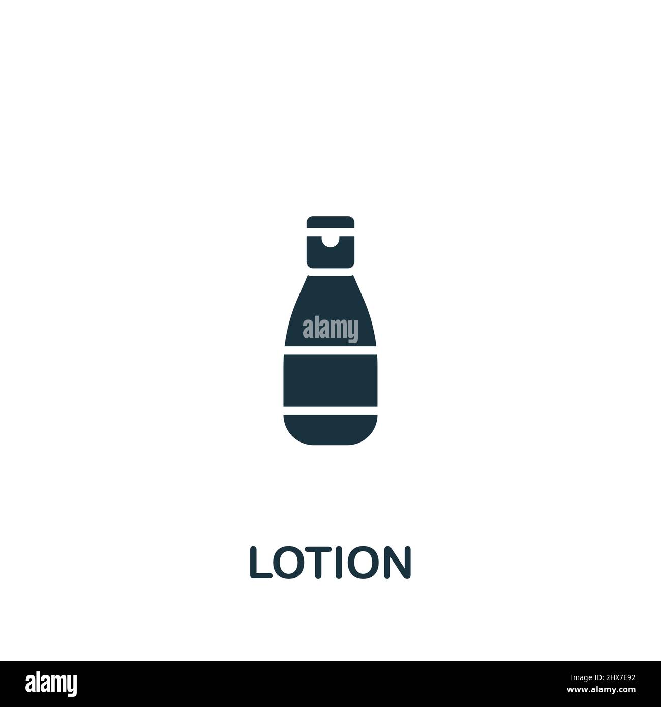 Lotion icon. Monochrome simple icon for templates, web design and ...