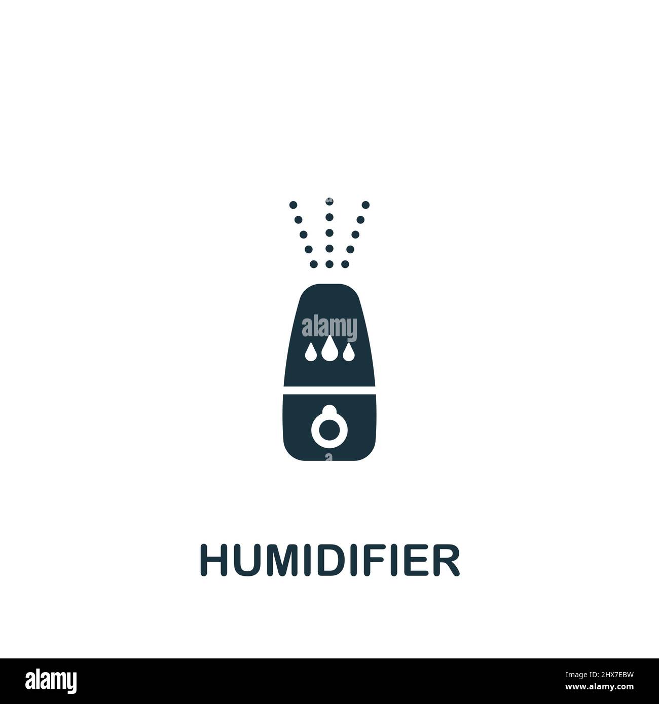 Humidifier icon. Monochrome simple icon for templates, web design and ...