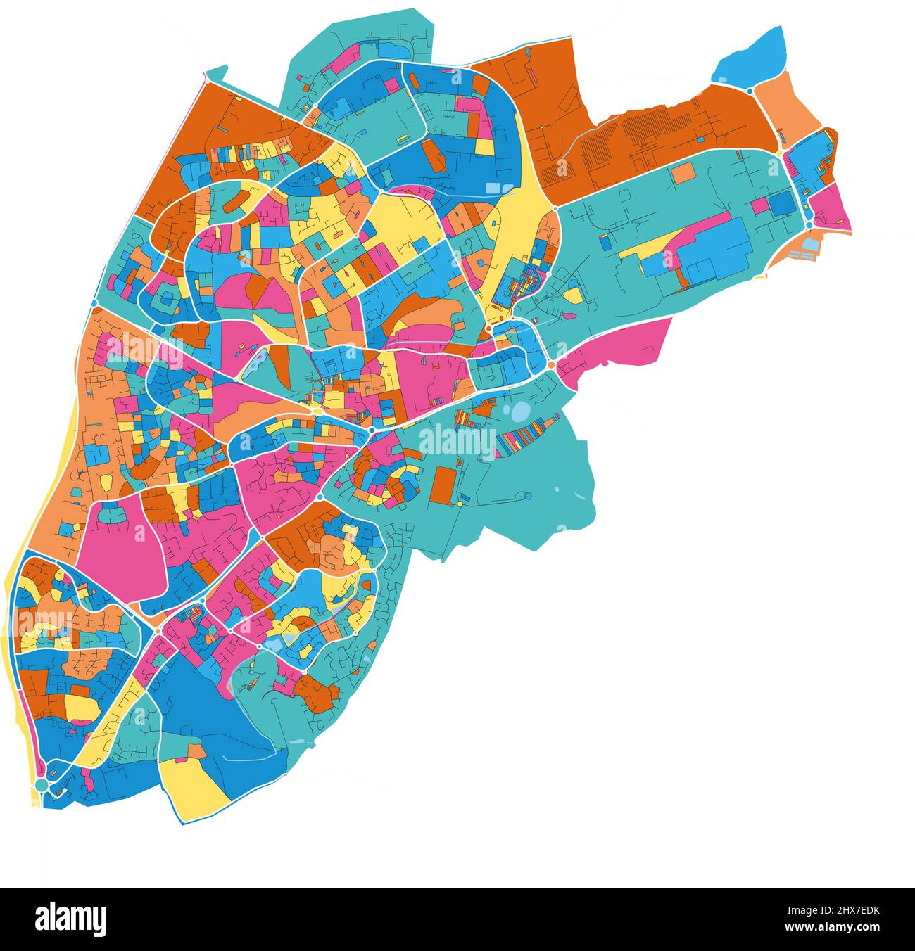 Map of corby hi-res stock photography and images - Alamy