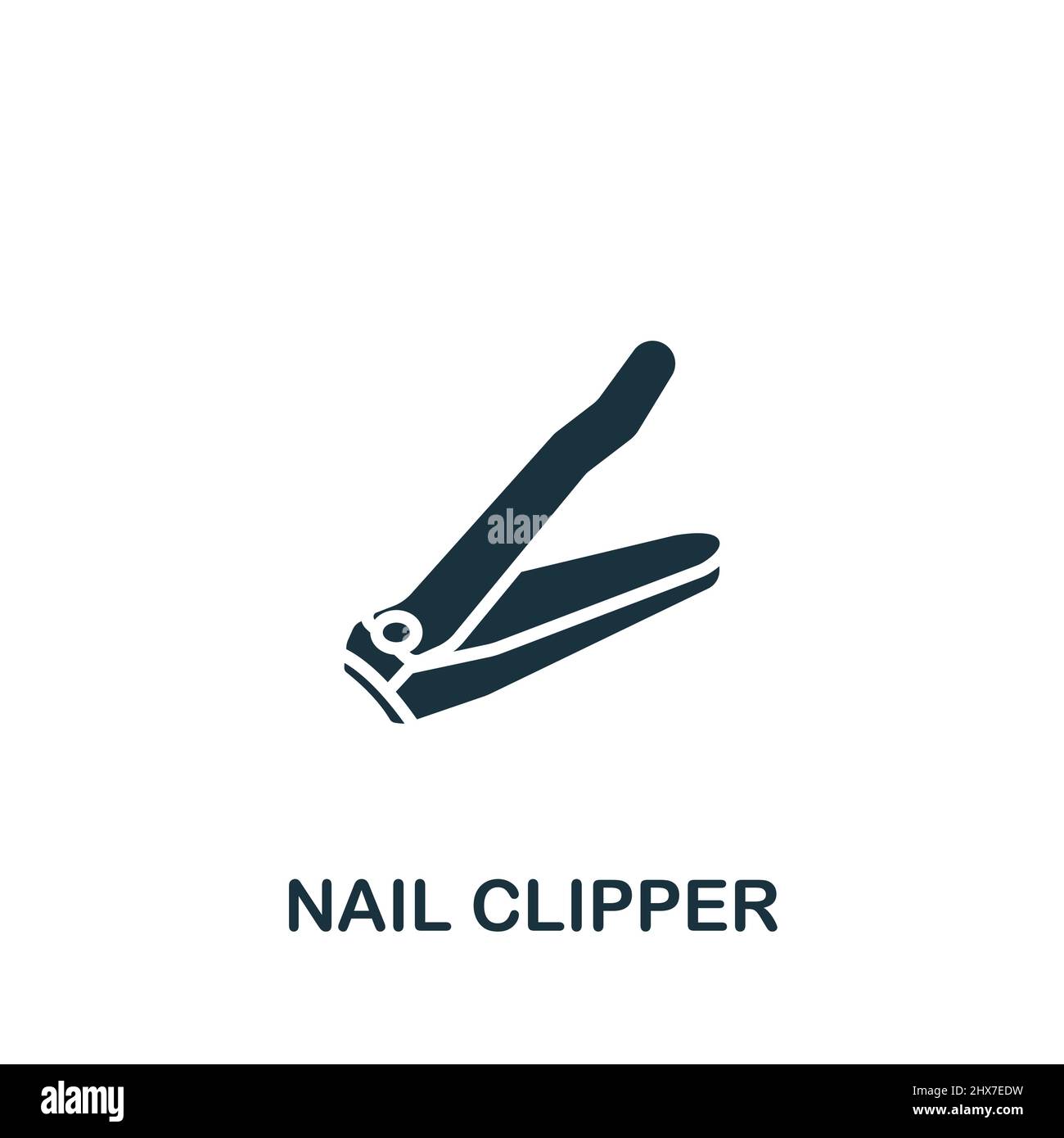 Nail Clipper icon. Monochrome simple icon for templates, web design and ...