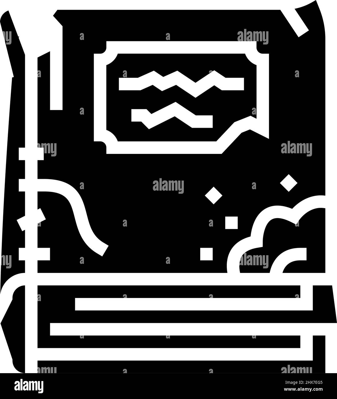 old book glyph icon vector illustration Stock Vector Image & Art - Alamy