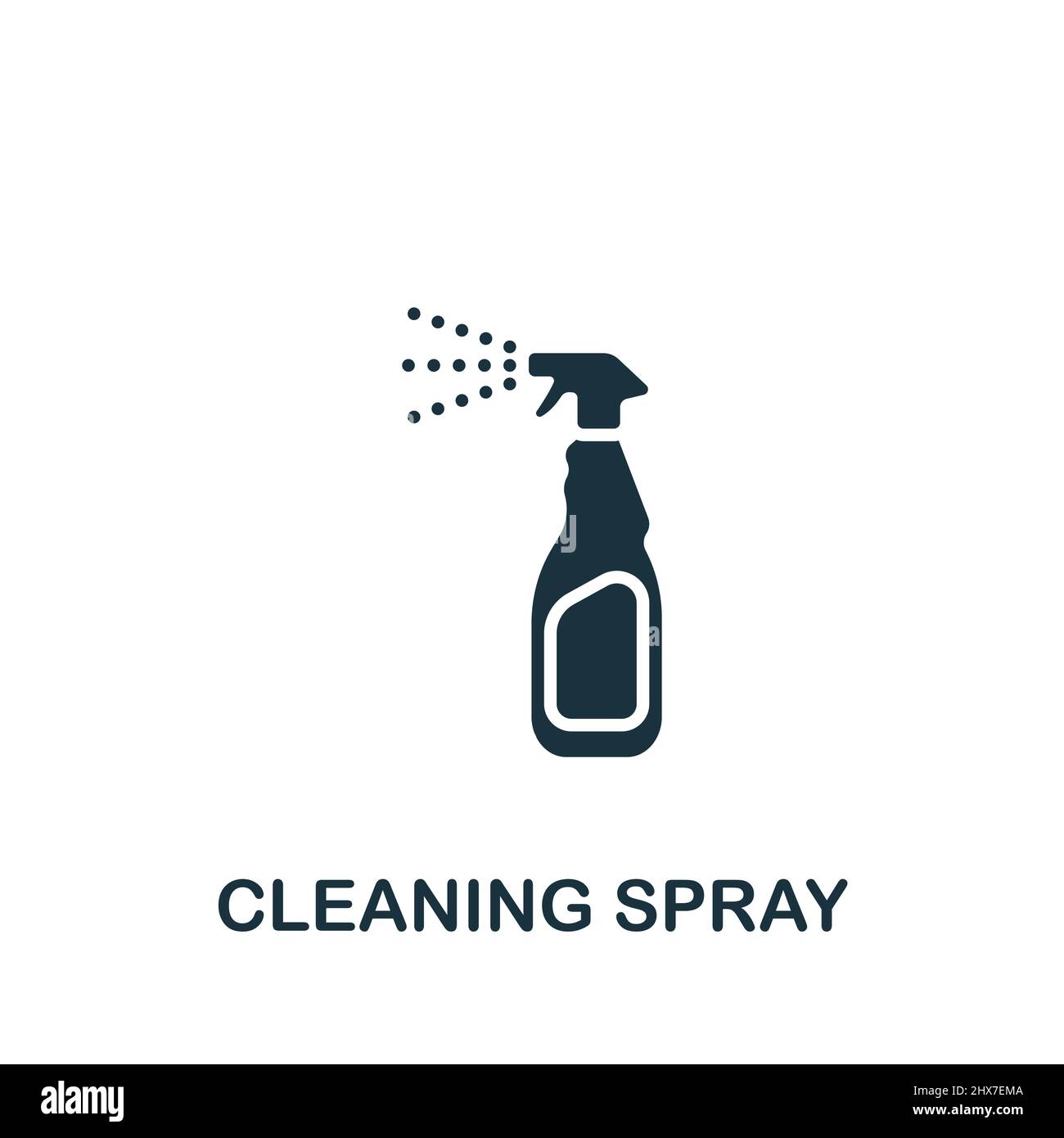 Cleaning Spray icon. Monochrome simple icon for templates, web design ...