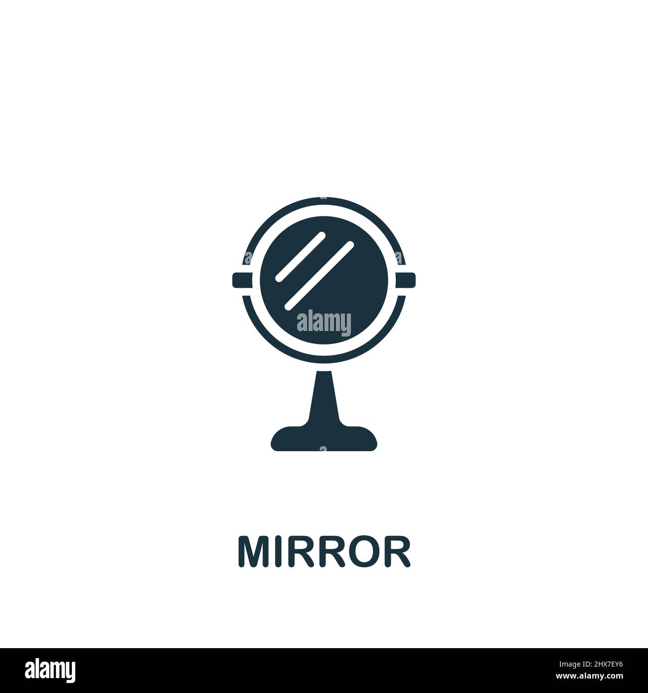 Mirror icon. Monochrome simple icon for templates, web design and ...