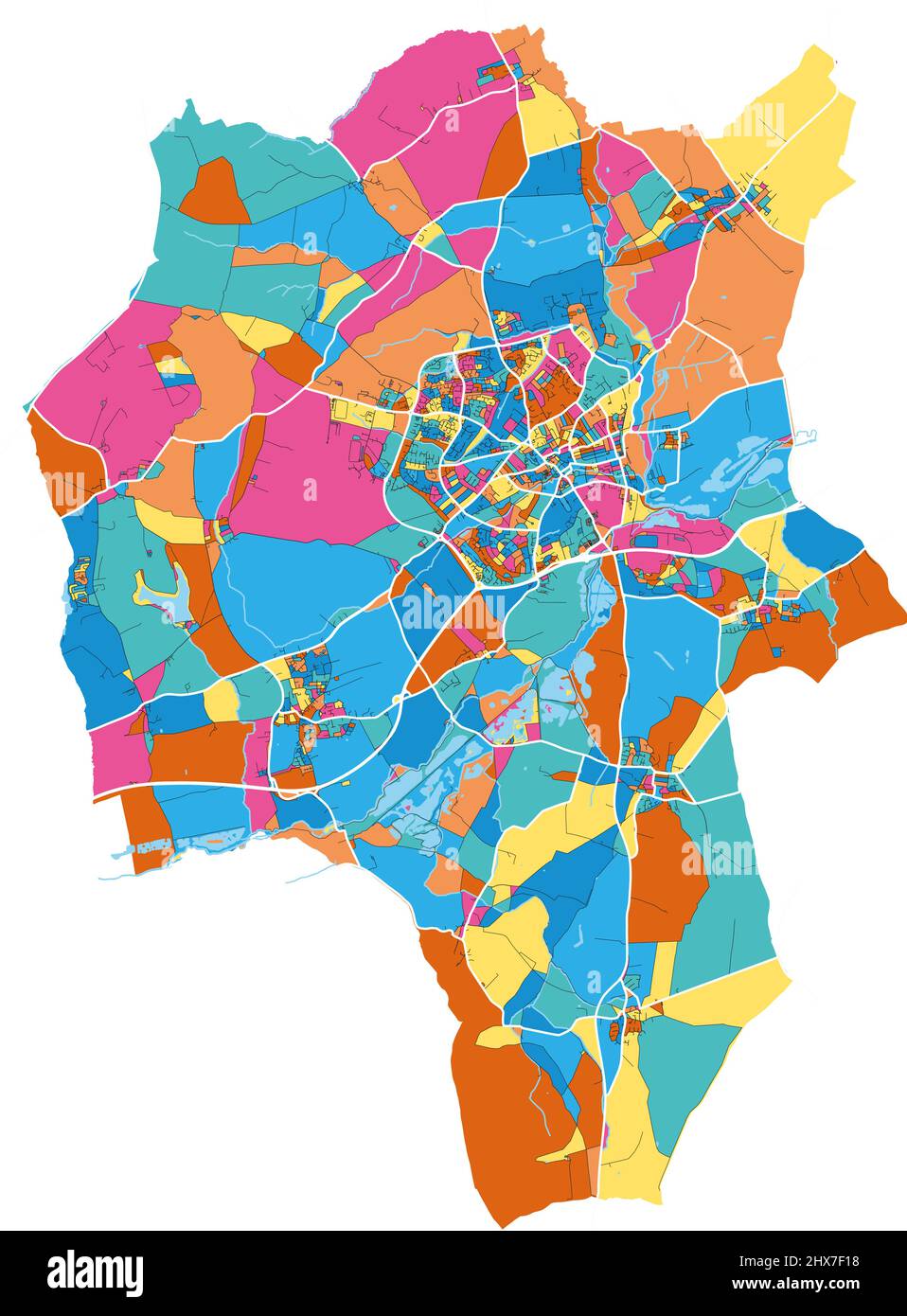 Map of wellingborough hi-res stock photography and images - Alamy