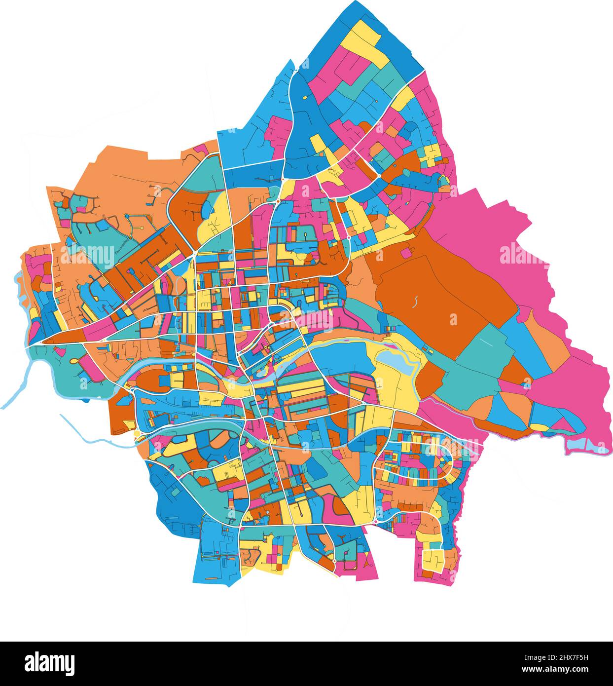RoyalLeamingtonSpa, West Midlands, England colorful high resolution ...