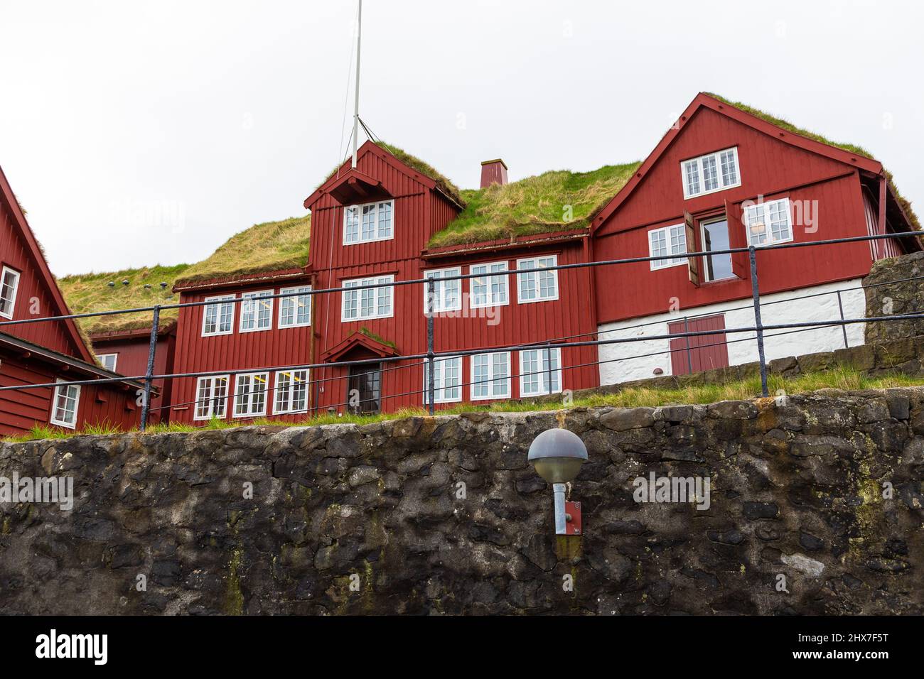 Some old and traditional buildings in Tinganes, Torshavn, Faroe Islands ...