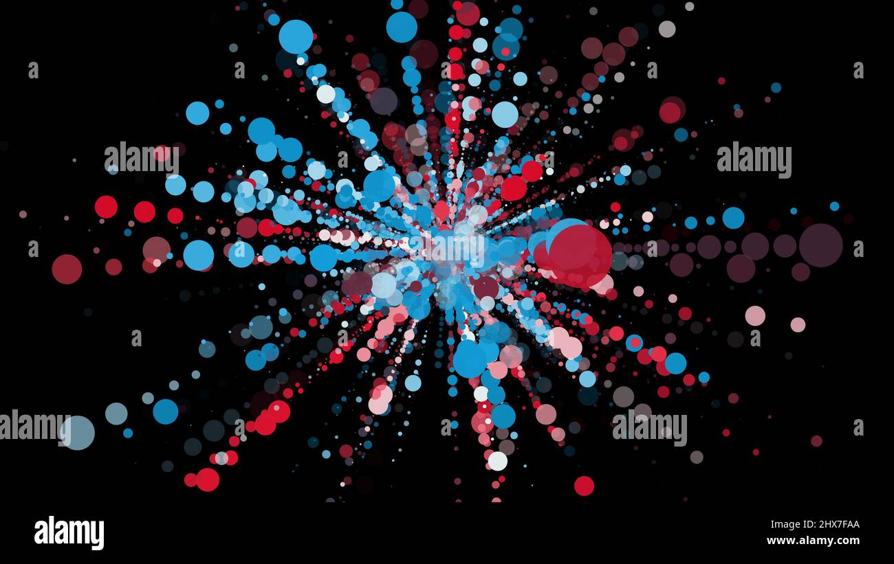 Splash random particles. Computer generated 3d render Stock Photo - Alamy
