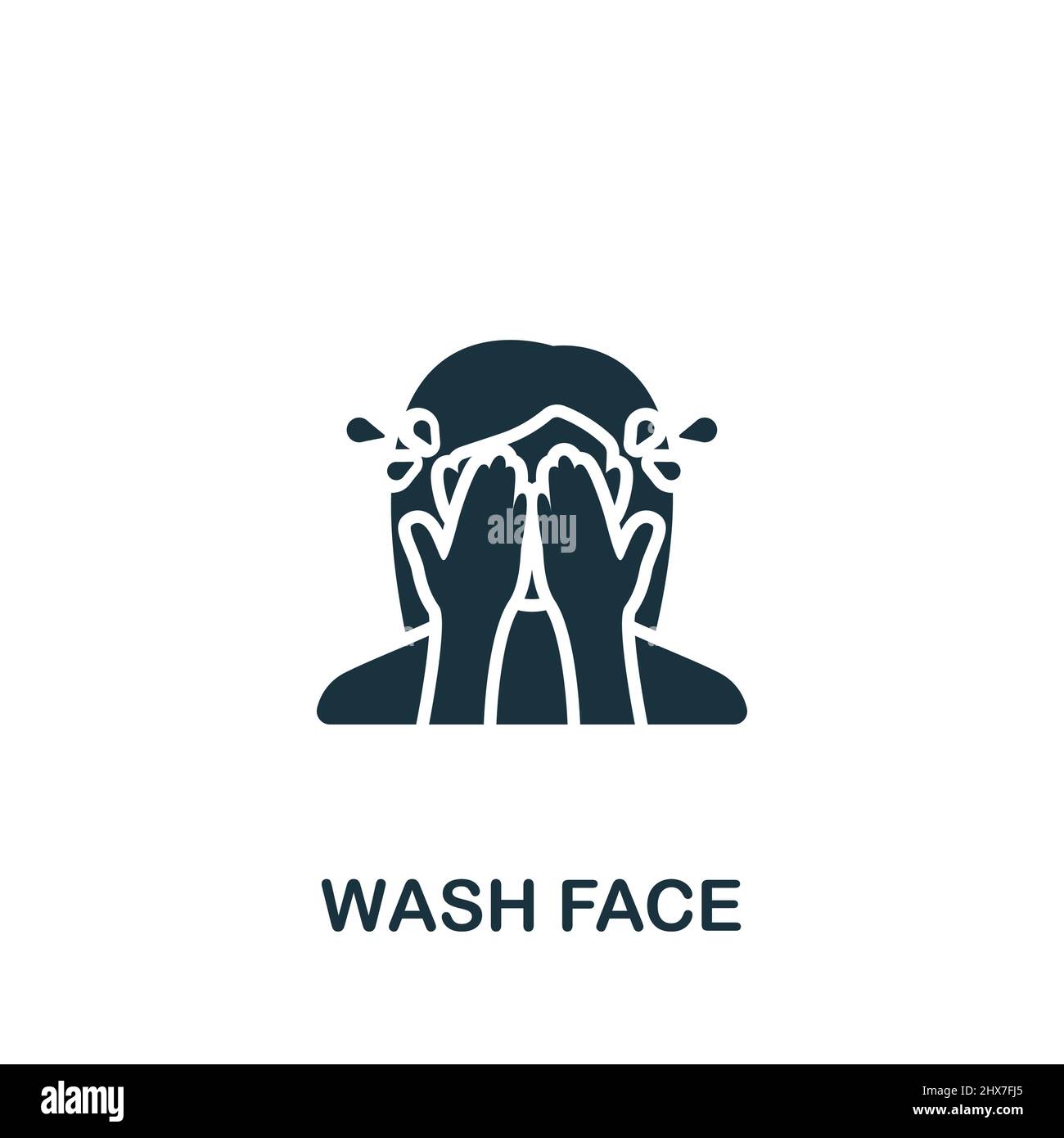 Wash Face icon. Simple line element symbol for templates, web design ...