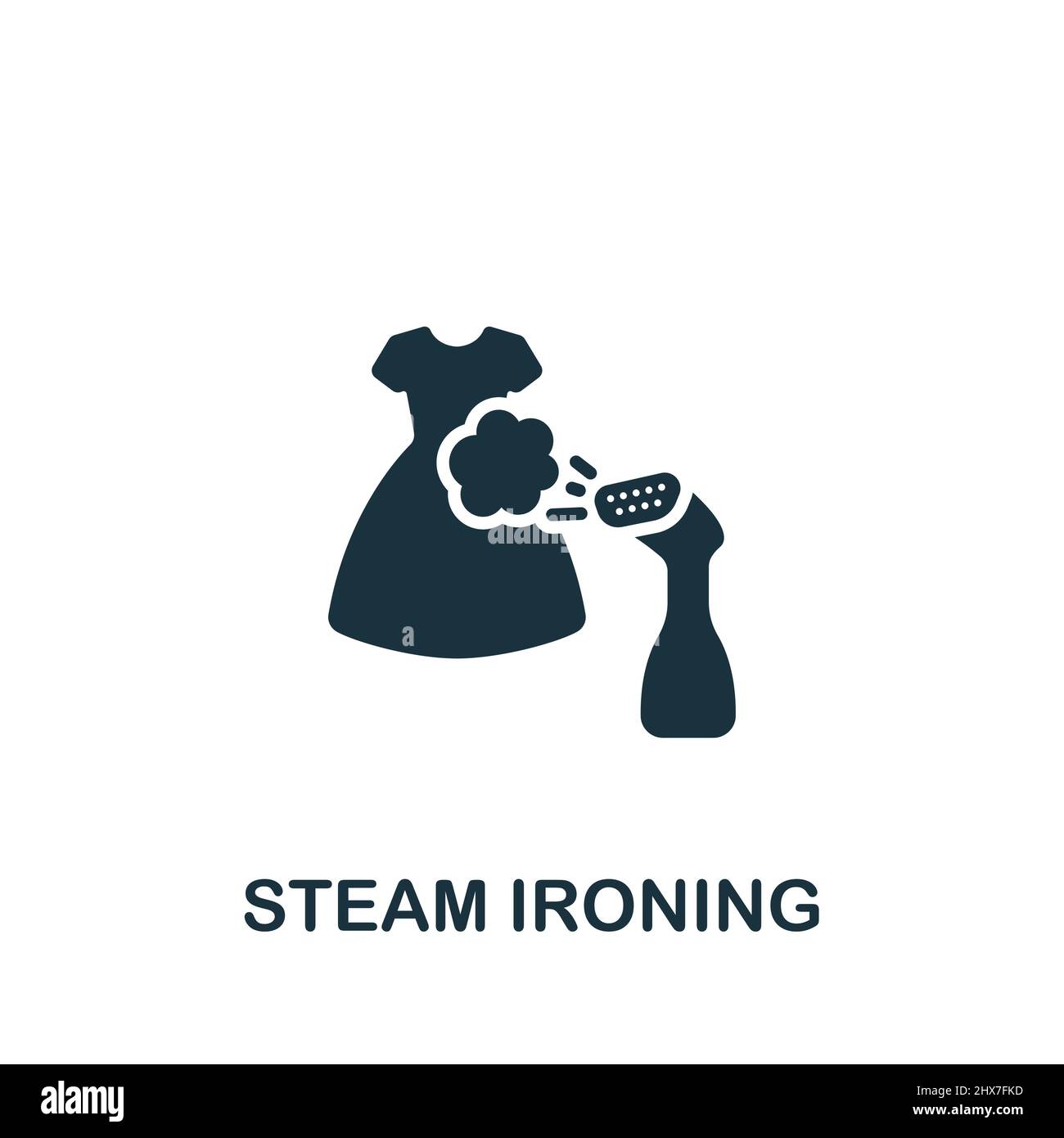 Steam Ironing icon. Simple line element symbol for templates, web ...