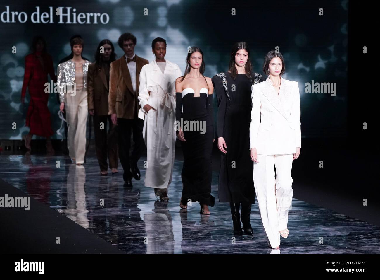 Madrid, Spain. 10th Mar, 2022. Models walk the runway at the Pedro del ...