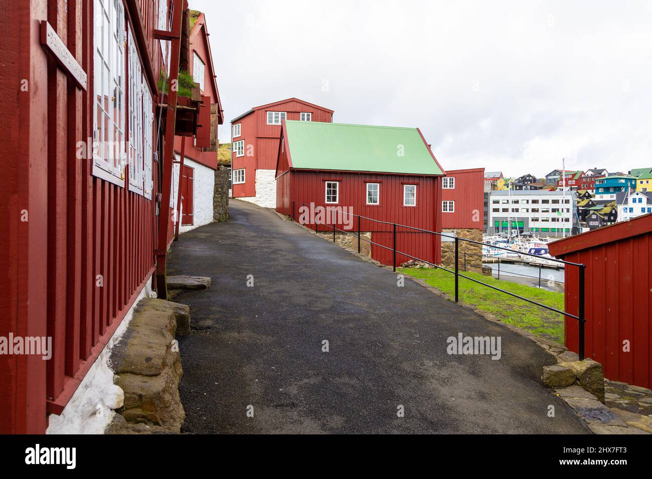 Torshavn, Faroe Islands, Denmark - 03 May 2018: Some old and ...