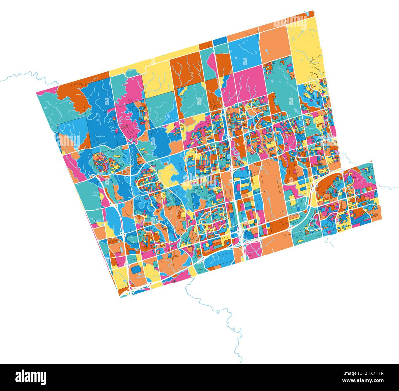 Map of vaughan hi-res stock photography and images - Alamy