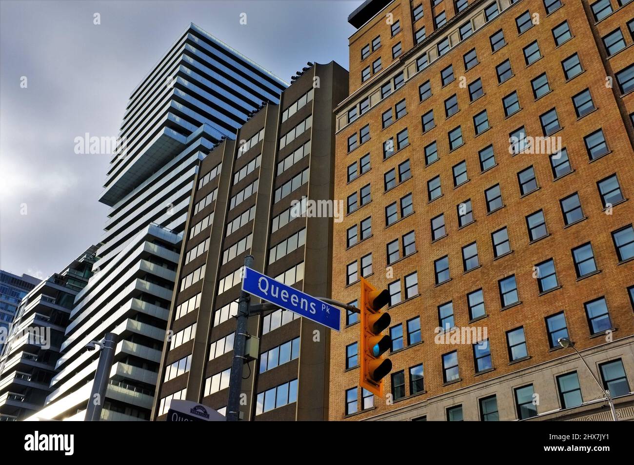Buildings on Bloor Street in Downtown Toronto Stock Photo - Alamy